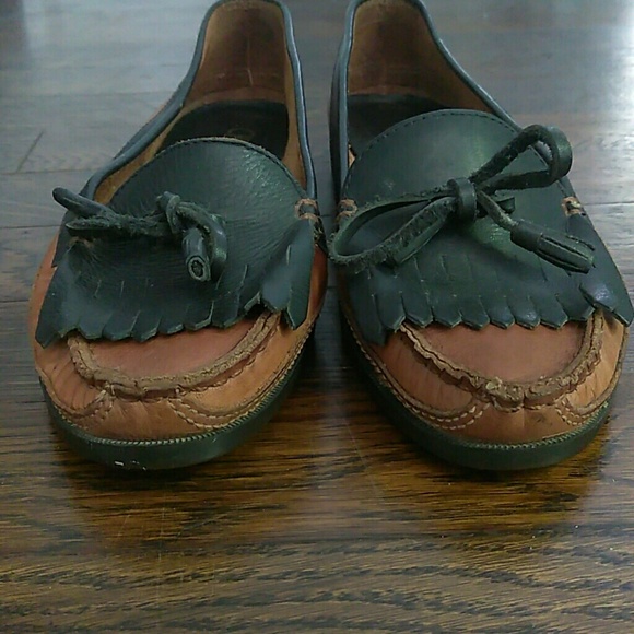 Cherokee | Shoes | Cherokee Vintage Kilty Brown Black Leather Loafers ...